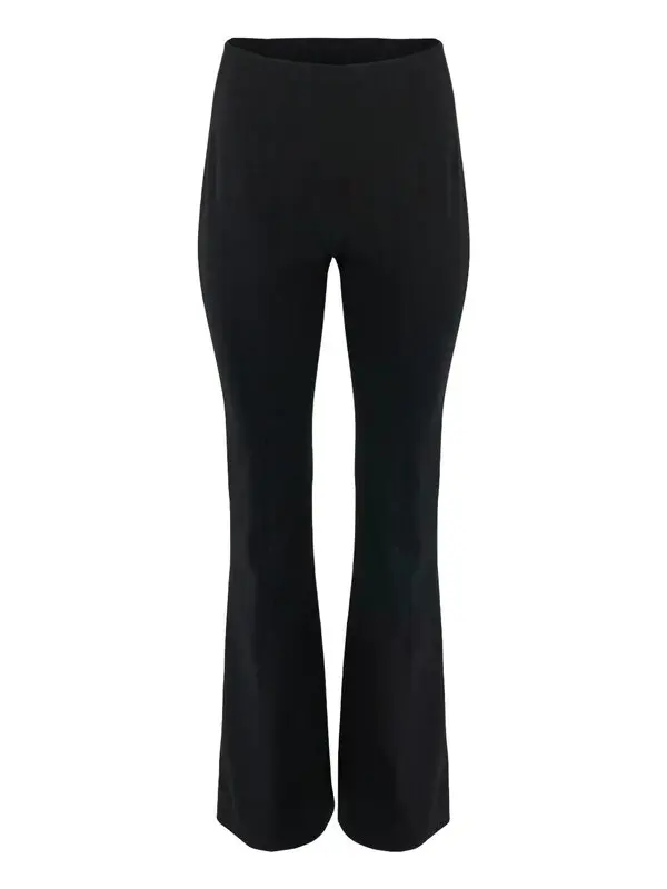Carolina Herrera Slim Fit Flared Ponte Pants - Black