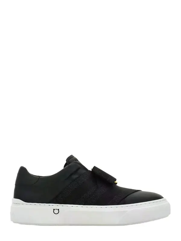 FERRAGAMO Gancio Slip-on Sneakers - Black