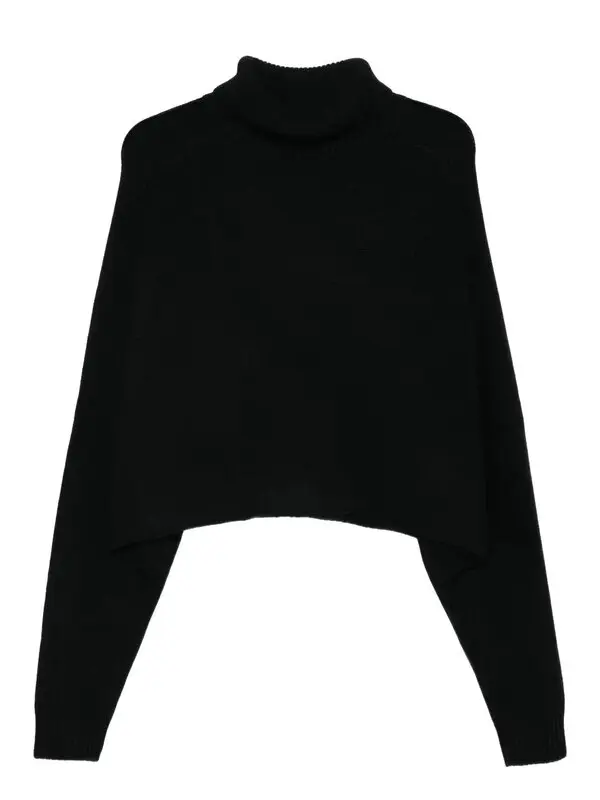 LISA YANG Cathie Roll-neck Sweater - Black