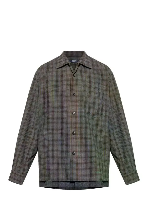 Comme Des Garçons Plaid-pattern Shirt - Grey