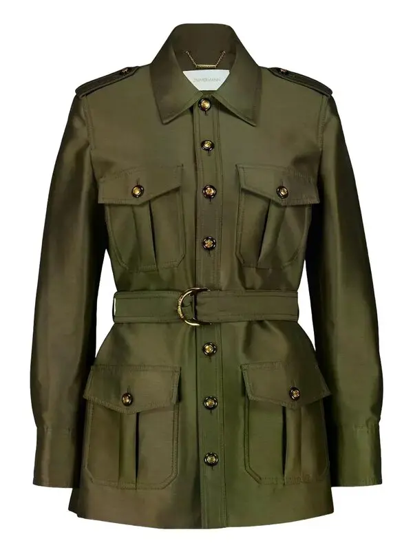Zimmermann Belted Jacket - Green