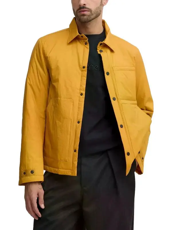 BENETTON Buttoned Chest-pocket Jacket - Yellow