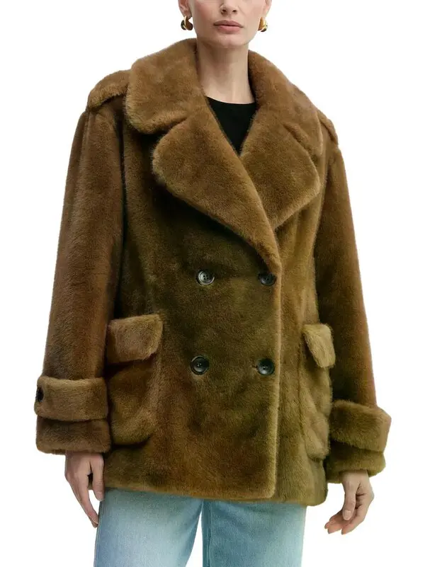 Luisa Spagnoli Double-breasted Coat - Brown