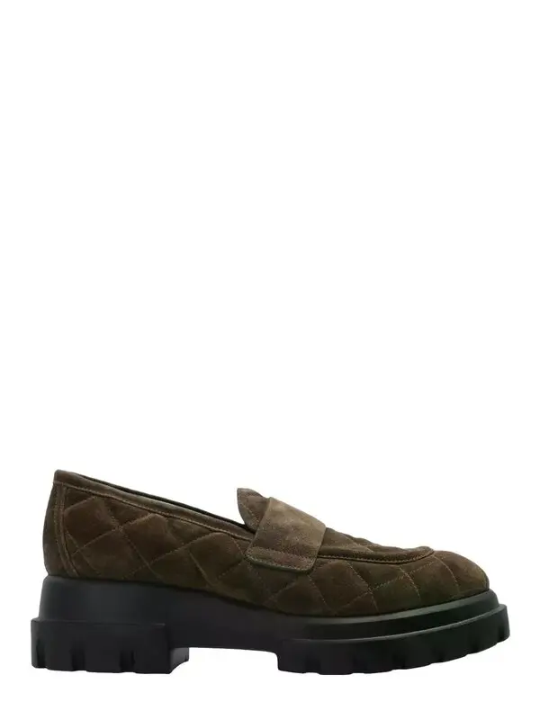 Agl 55mm Quilted-design Loafers - Brown