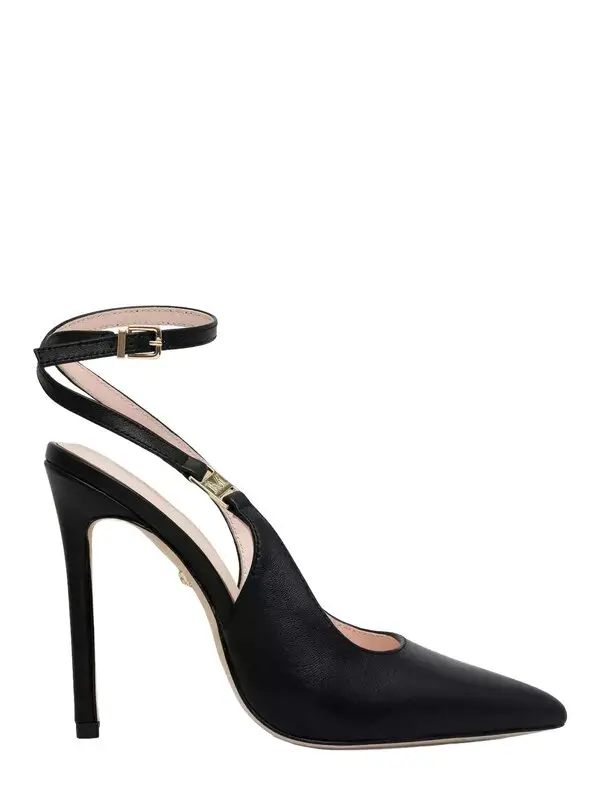 MARCIANO 100mm Ankle-strap Pumps - Black