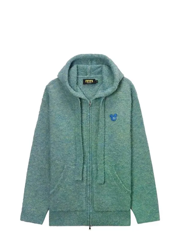 MINI CREAM Zip-fastening Hoodie - Blue