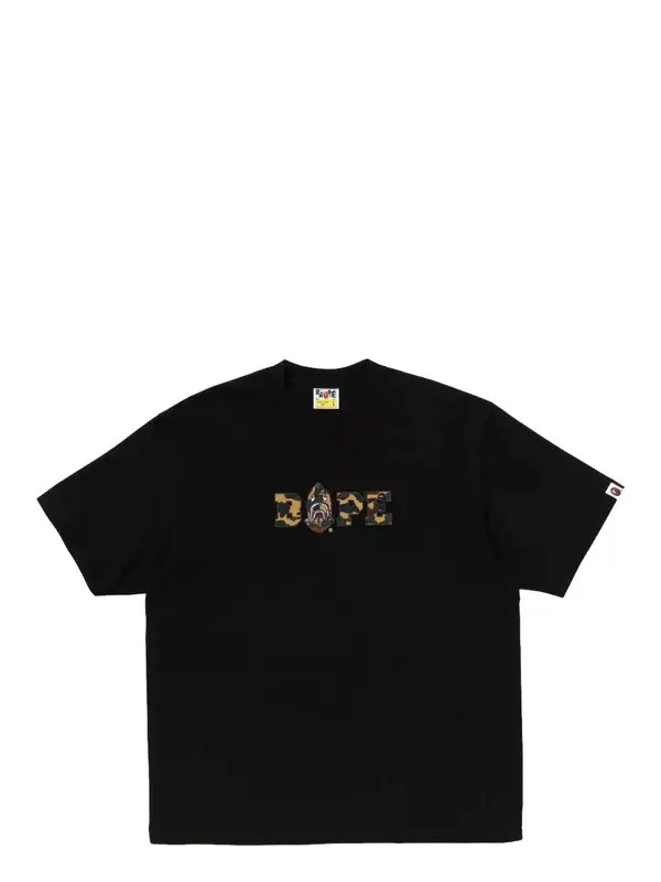 A BATHING APE Camouflage-print T-shirt - Black
