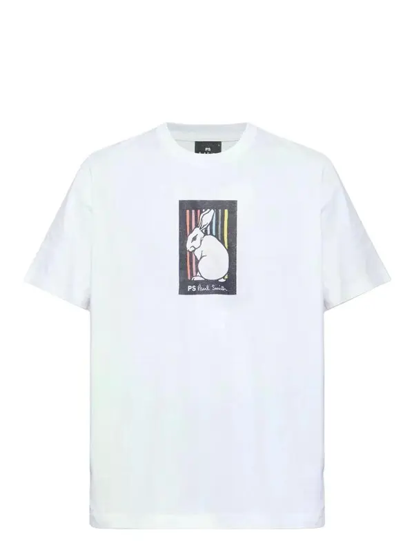 Paul Smith Rabbit-print T-shirt - White