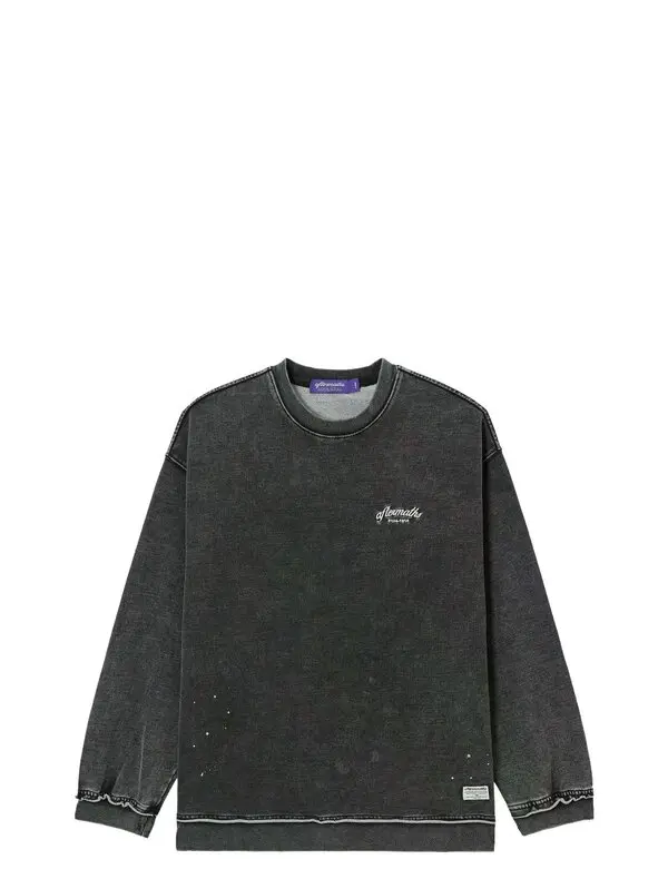 AFTERMATHS Distressed-effect Crewneck Sweatshirt - Grey