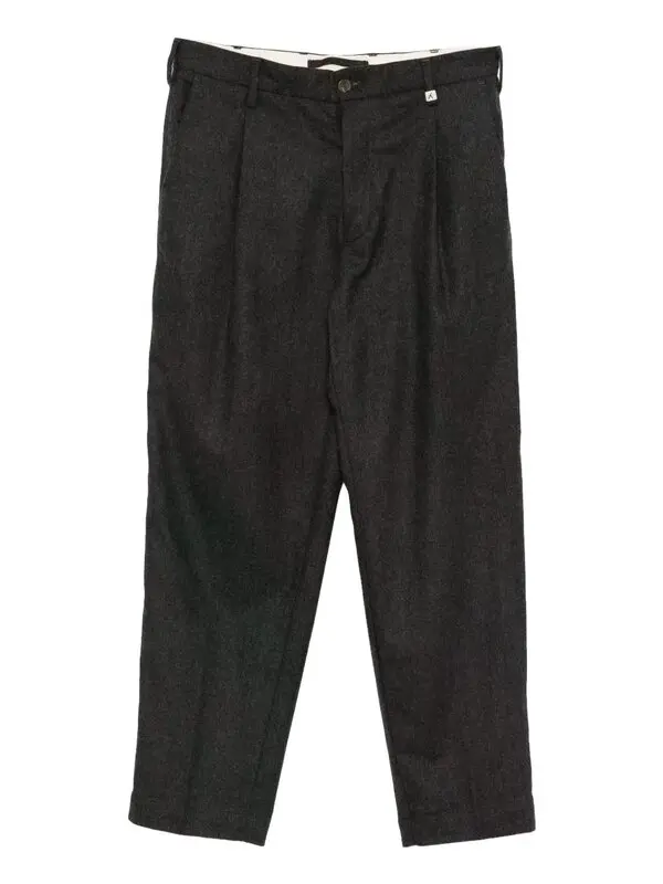 MYTHS Pleated Trousers - Black