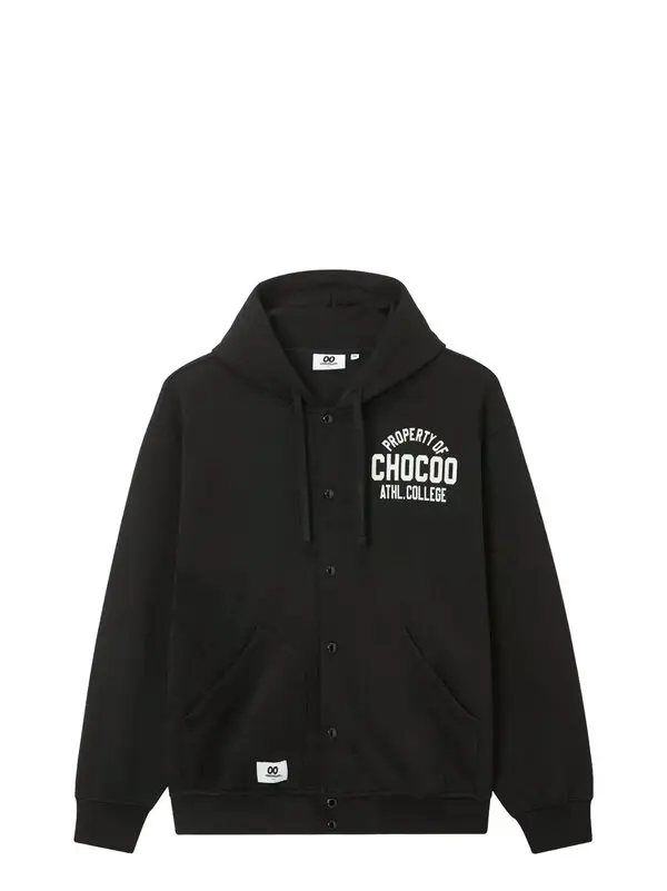 CHOCOOLATE Buttoned Hoodie - Black