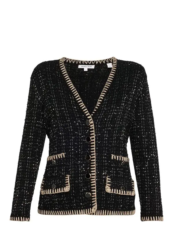 Veronica Beard Ceriani Knit Jacket - Black