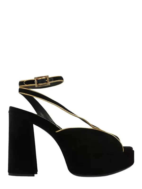 Etro 140mm Heeled Platform Sandals - Black