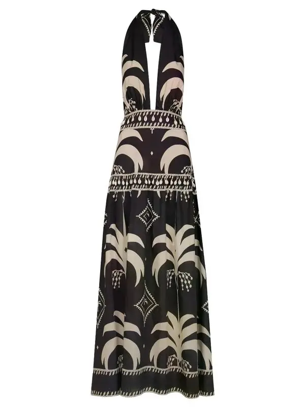 Johanna Ortiz Latin Rhythms Patterned Dress - Black