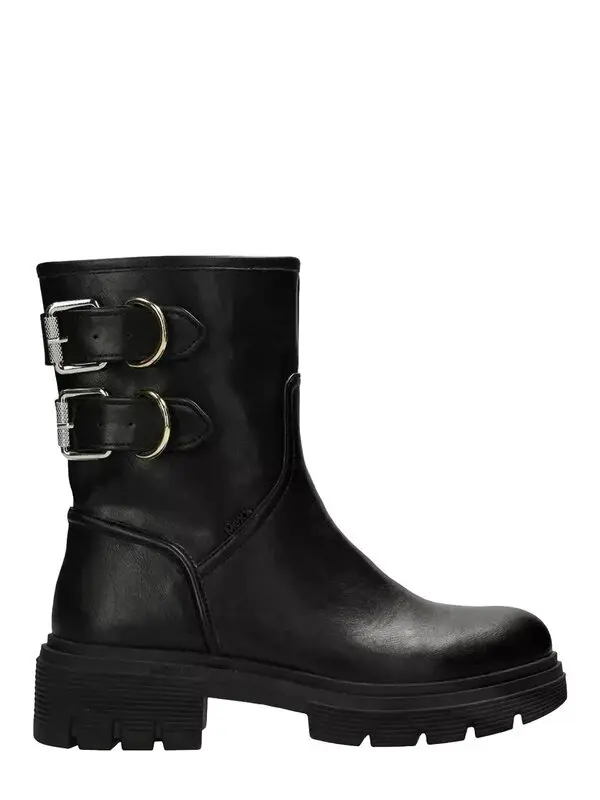 MEXX Buckle Platform Boots - Black