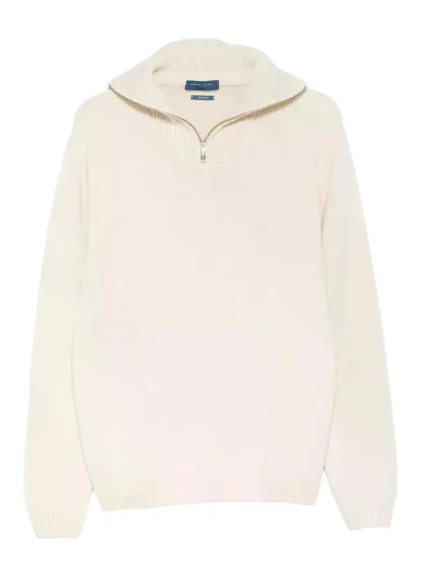 DANIELE FIESOLI Zip-collar Knitwear - Neutrals