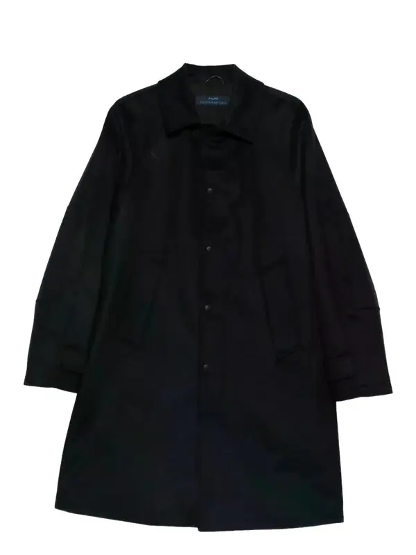 PALTÒ Long Sleeve Coat - Blue