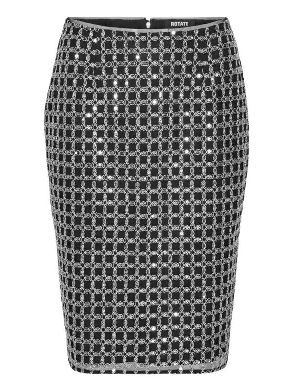 Remain Birger Christensen Beaded-embellishment Midi Skirt - Black