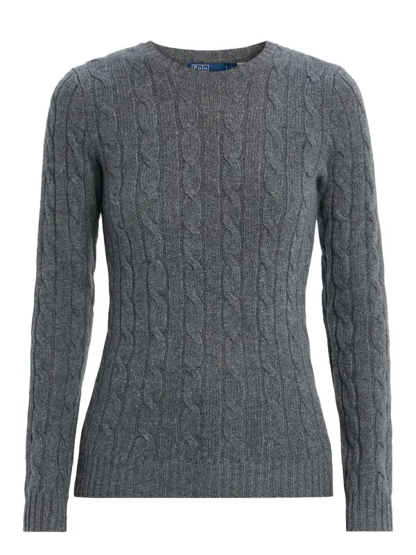Ralph Lauren Cable-knit Cashmere Crewneck Sweater - Battalion