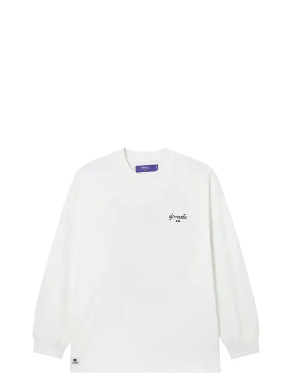 AFTERMATHS Embroidered Crewneck Sweatshirt - Neutrals