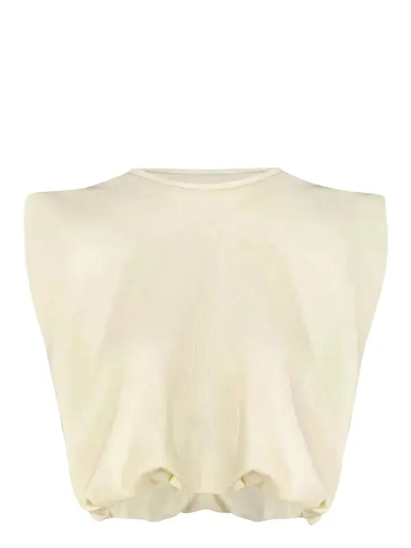 Johanna Ortiz Muraya Cropped T-shirt - Neutrals