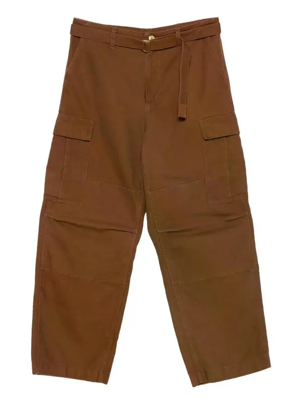 Sacai X Carhartt Wip Duck Cotton Trousers - Brown