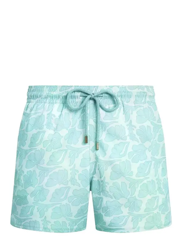 Vilebrequin Seashells-pattern Swim Shorts - Blue