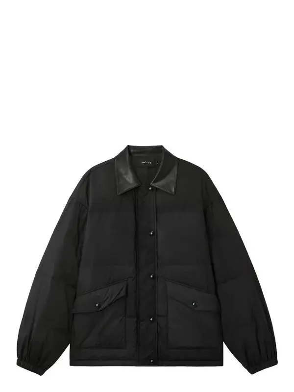 TOUT A COUP Padded Collar Jacket - Black
