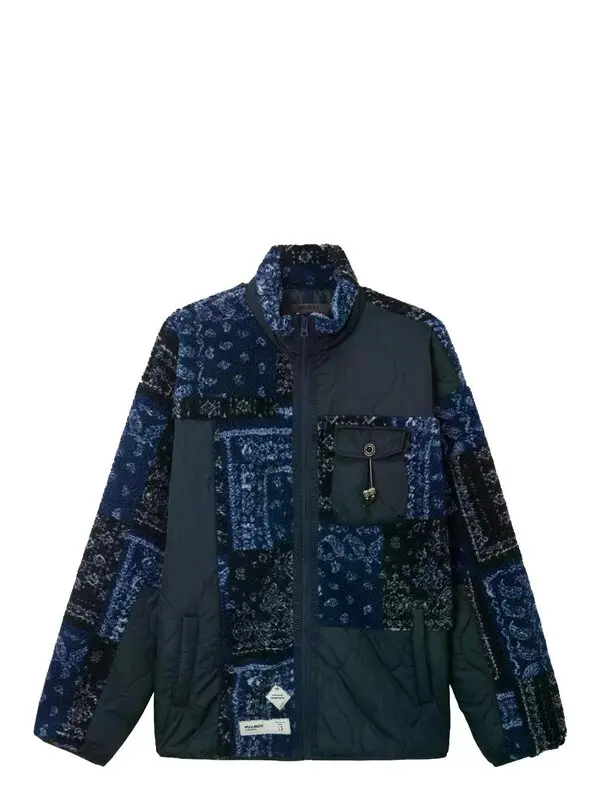 MUSIUM DIV. Patchwork Quilted Jacket - Blue