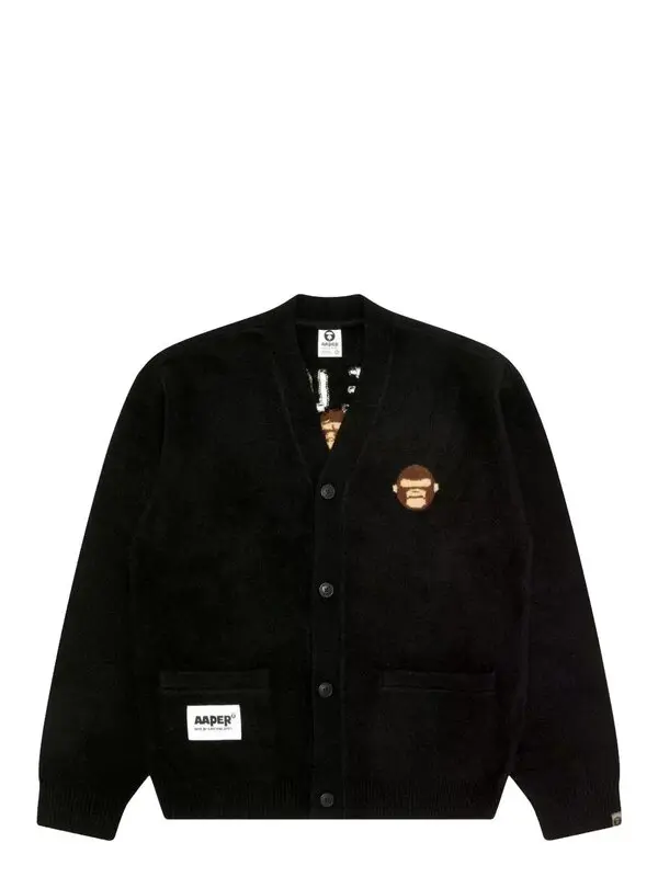 AAPE BY *A BATHING APE® Button-front Cardigan - Black