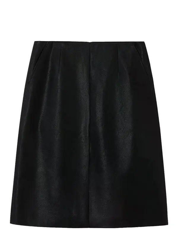B+AB Side-pockets Midi Skirt - Black