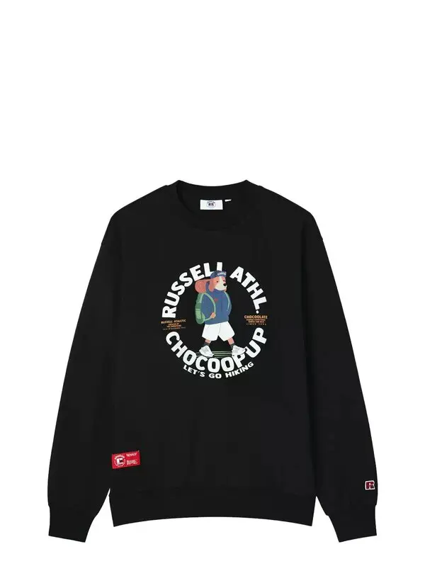 CHOCOOLATE Graphic-print Crew-neck Sweatshirt - Black