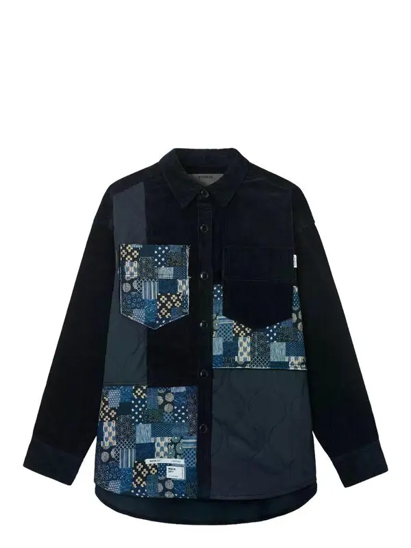 MUSIUM DIV. Patchwork Shirt - Blue