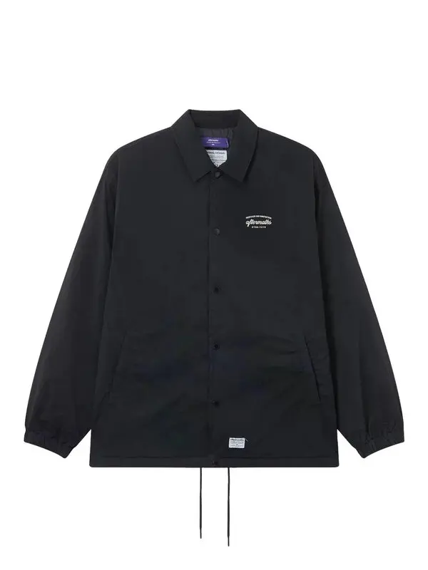 AFTERMATHS Snap-button Overshirt - Black
