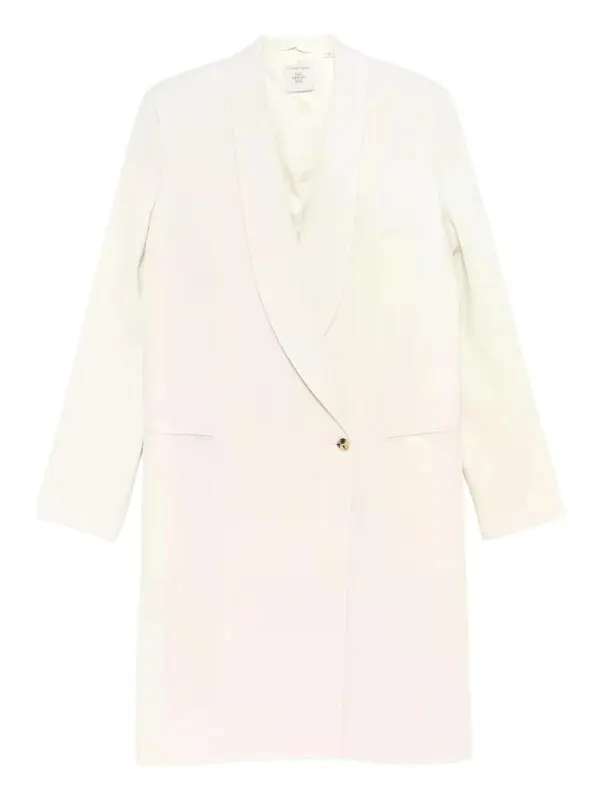 Calvin Klein Evelyn Shawl Collar Coat - Neutrals