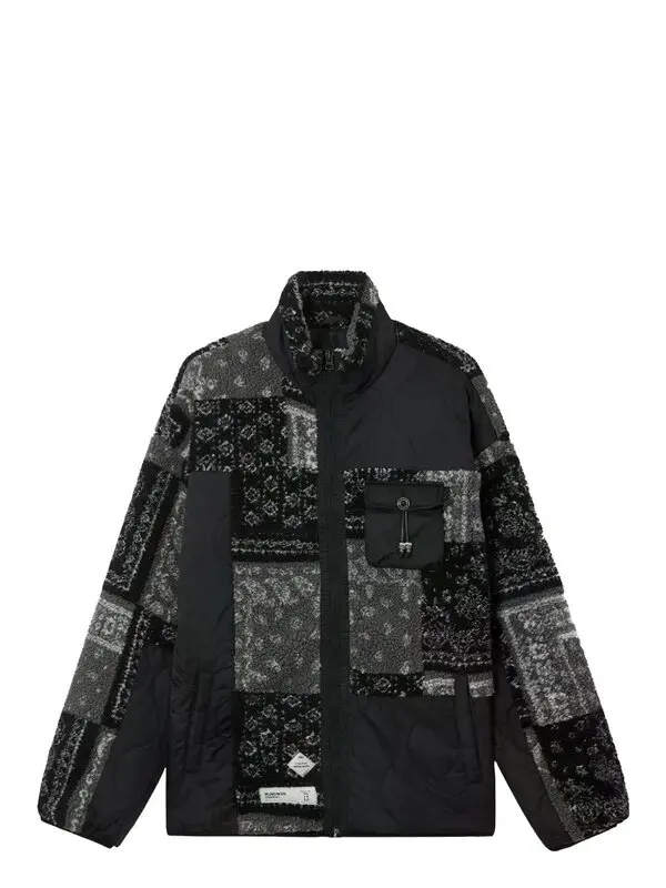 MUSIUM DIV. Patchwork Quilted Jacket - Black