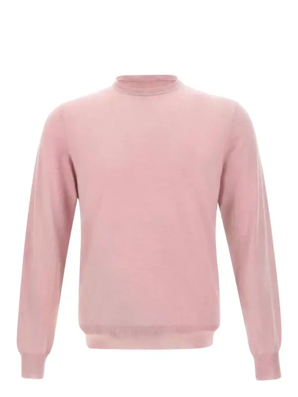 FILIPPO DE LAURENTIIS Crew-neck Ribbed Jumper - Pink