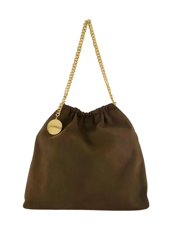 Stella McCartney Medium Falabella Chain Drawstring Shoulder Bag - Brown