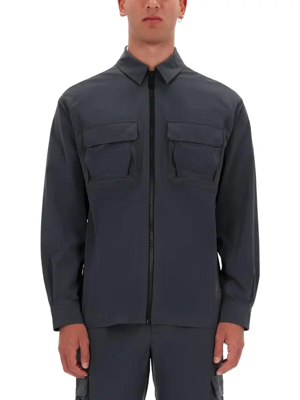 Versace Zippered Shirt - Grey