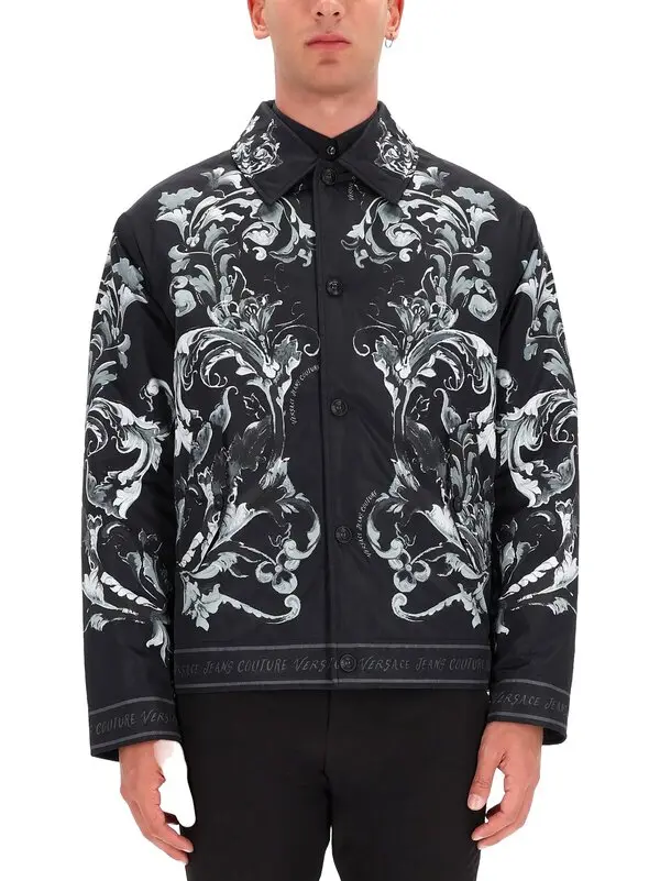 Versace Baroque Print Jacket - Black