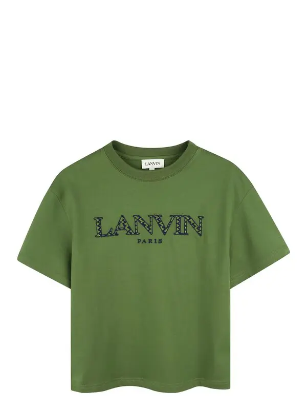 LANVIN T-shirt With Logo - Green