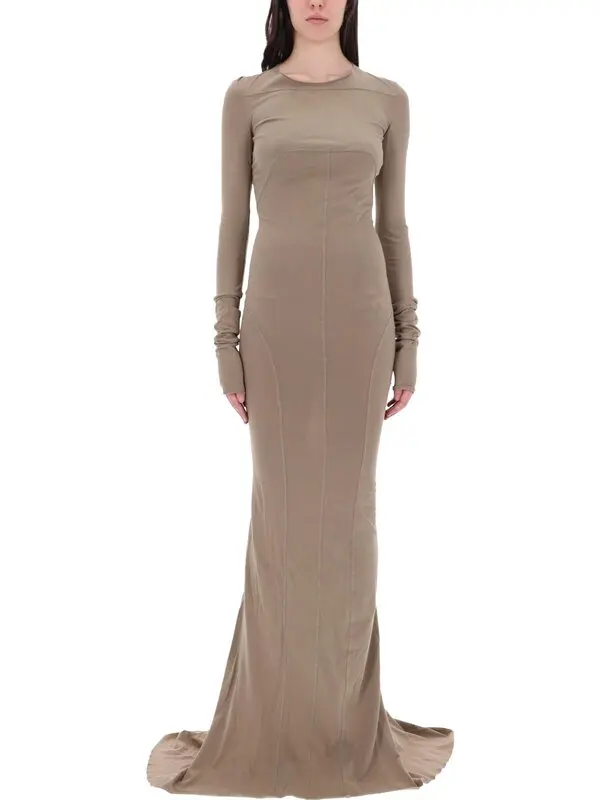 Rick Owens Long "edfu" Dress - Ivory