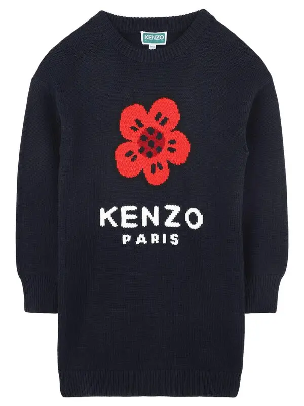 Kenzo Dress With Logo - Blue