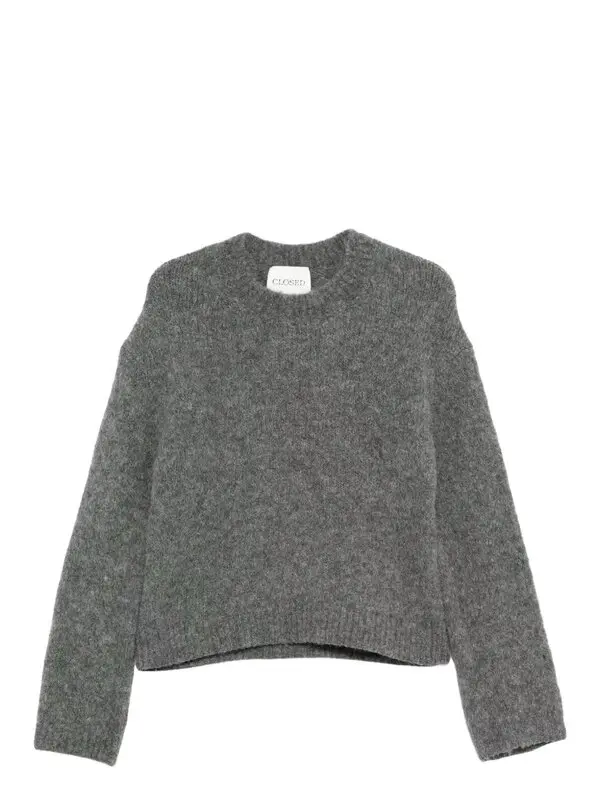 Closed Round-neck Sweater - Grey