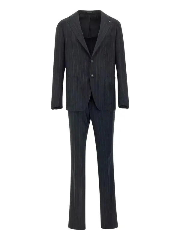 Tagliatore Pinstripe Two-piece Suit - Grey