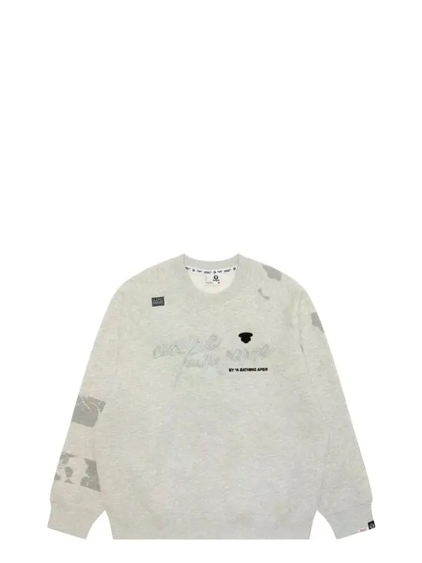 AAPE BY *A BATHING APE® Appliqué-patch Sweatshirt - Grey