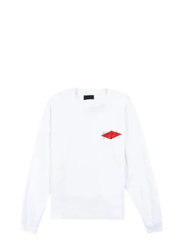 RtA Long-sleeve Crewneck Sweatshirt - White