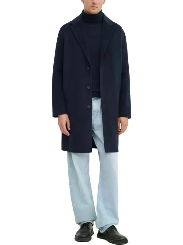 From Future Buttoned Wool Coat - Blue