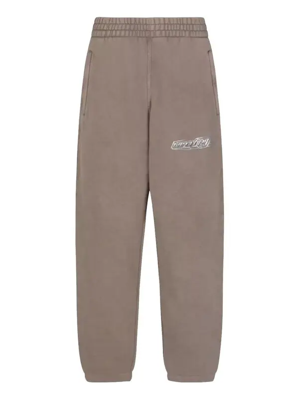 Alexander Wang Logo-patch Track Pants - Neutrals