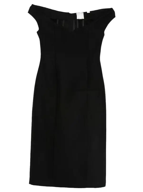Calvin Klein V-neck Sleeveless Dress - Black
